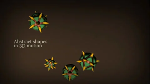 3D Abstract Shapes Animation ~ After Effects #34609308