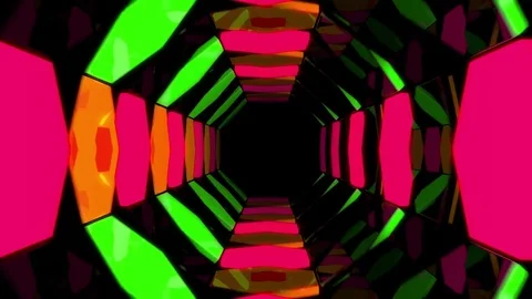 3d abstract tunnel animation | Stock Video | Pond5