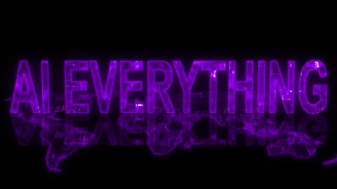 3d AI everything text technology earth m... | Stock Video | Pond5