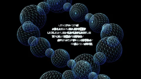 3D ALIEN DNA DOUBLE HELIX. Alpha matte. | Stock Video | Pond5