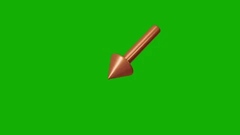 3d animated arrow icon on green backgrou... | Stock Video | Pond5