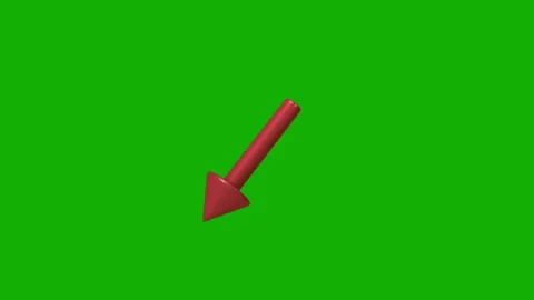 3d animated arrow icon on green backgrou... | Stock Video | Pond5