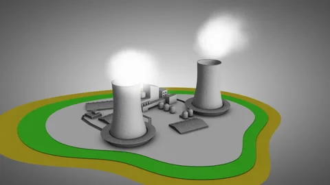 3d Animated background of nuclear reacto... | Stock Video | Pond5