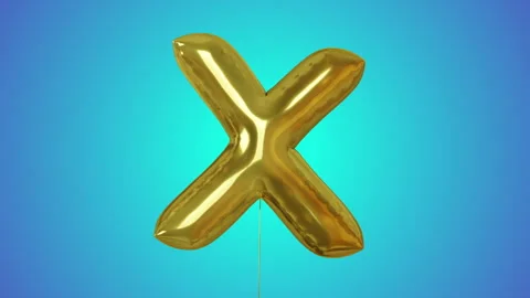 3d animated balloon alphabet with alpha ... | Stock Video | Pond5
