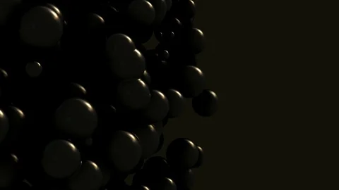 3D Animated Balls in Space. Sphere Parti... | Stock Video | Pond5