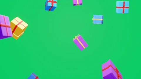 3D animated christmas gift boxes slowly ... | Stock Video | Pond5