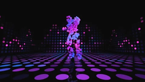 3d animated Dancing ball person in a VJ ... | Stock Video | Pond5