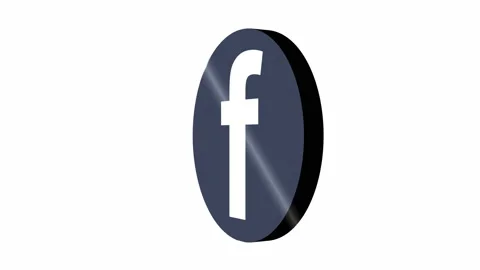 3d animated Facebook logo animation in a... | Stock Video | Pond5
