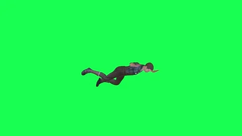 3d animated farmer man falling from the ... | Stock Video | Pond5