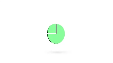 3d animated flat circle diagram icon wit... | Stock Video | Pond5