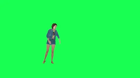 3d animated girl in jeans break dancing ... | Stock Video | Pond5