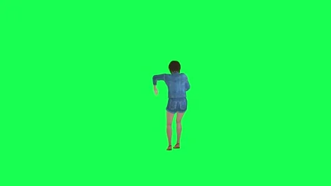 3d animated girl in jeans dancing in Chr... | Stock Video | Pond5