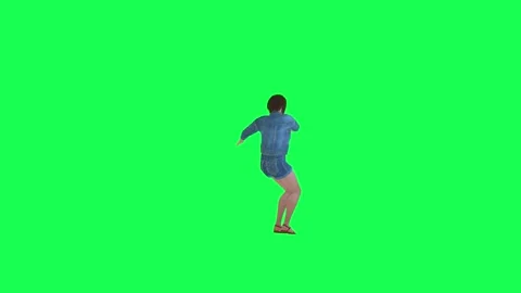 3d animated girl in jeans dancing hip-ho... | Stock Video | Pond5