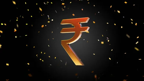 3D animated Indian Rupee symbol with con... | Stock Video | Pond5