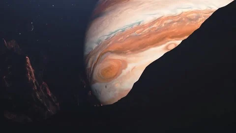 3D Animated Jupiter Planet Through Space... | Stock Video | Pond5