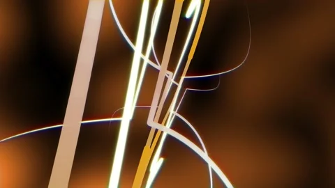 3d animated lines and curves abstract mo... | Stock Video | Pond5
