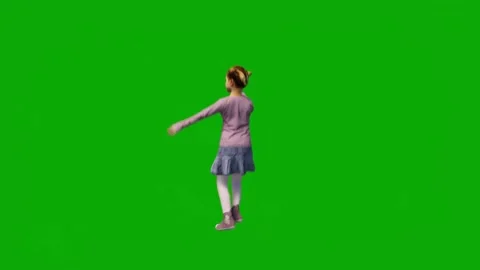Little Girl Green Screen Stock Video Footage | Royalty Free Little Girl ...