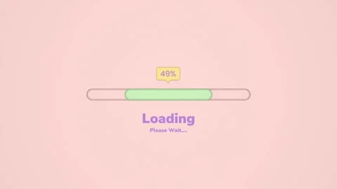3D Animated Loading Bar. Status Bar Anim... | Stock Video | Pond5