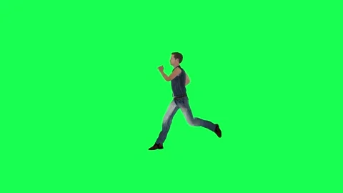 Running Man Green Screen Stock Footage ~ Royalty Free Stock Videos | Pond5