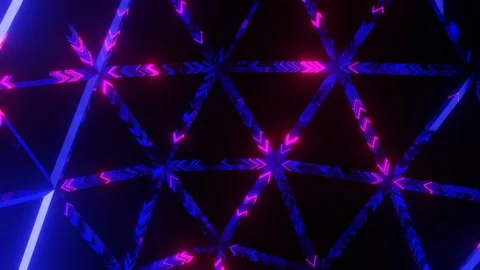 3D animated mesh in blue with red light ... | Stock Video | Pond5