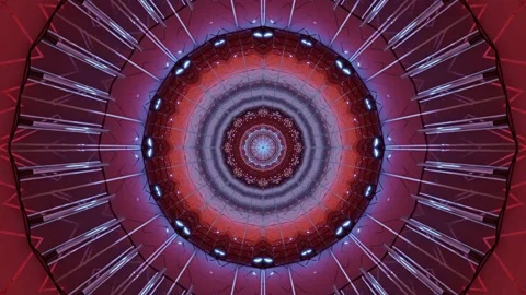 3D animated movement through a round sha... | Stock Video | Pond5