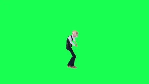 3d animated old man dancing hip-hop, lef... | Stock Video | Pond5
