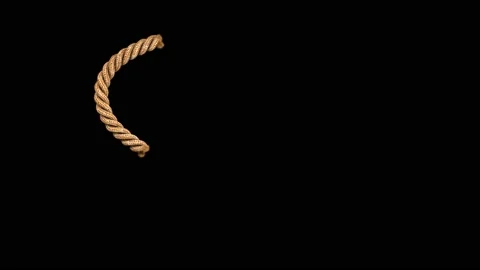 3d animated rope text typography with se... | Stock Video | Pond5