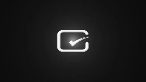3D animated White Check Mark Inside a Ro... | Stock Video | Pond5