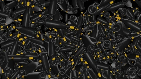 3d animation in 4k Beer glass bottles fa... | Stock Video | Pond5