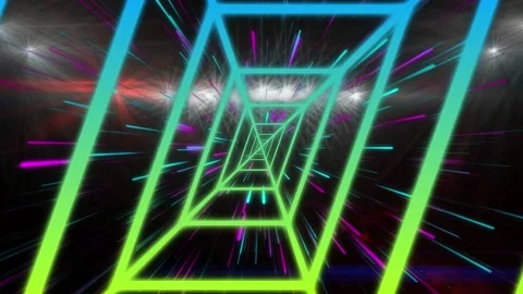 3d animation of abstract colorful rectan... | Stock Video | Pond5