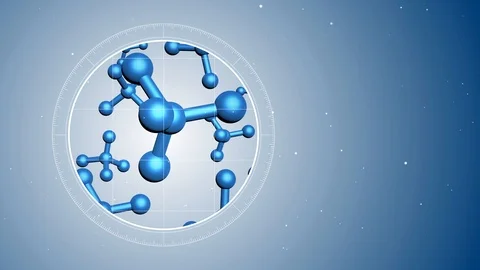 3D Animation of abstract molecules. Futr... | Stock Video | Pond5