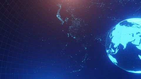 3D animation of an abstract space with a... | Stock Video | Pond5