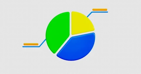 3D animation. Animated chart with statis... | Stock Video | Pond5