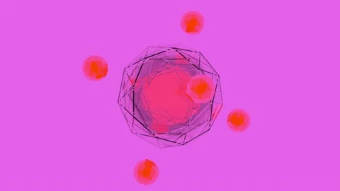 3D animation of an atom and electrons, s... | Stock Video | Pond5