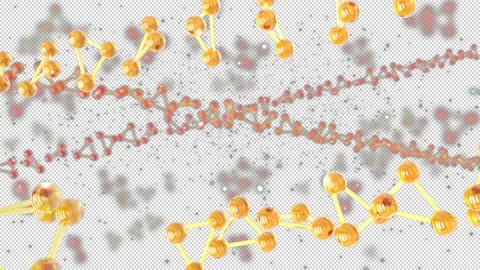 3D Animation Atom molecules flying into ... | Stock Video | Pond5