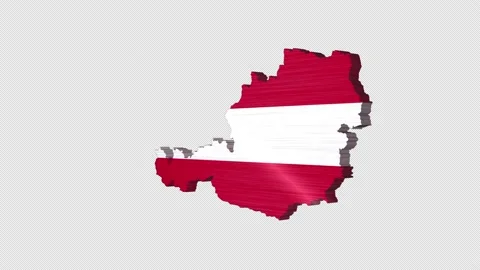 3D animation of Austria map rotating,iso... | Stock Video | Pond5