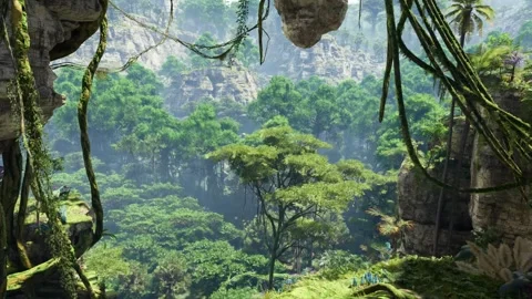 3D Animation of a Beautiful Landscape in... | Stock Video | Pond5