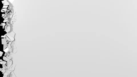 3d animation of breaking wall. with adde... | Stock Video | Pond5