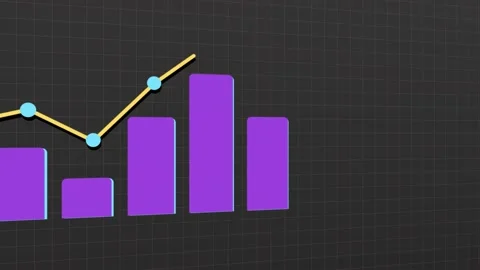 3d animation of business graph chart, fi... | Stock Video | Pond5