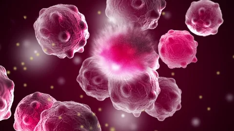 3d animation of cancer cell explodes | Stock Video | Pond5
