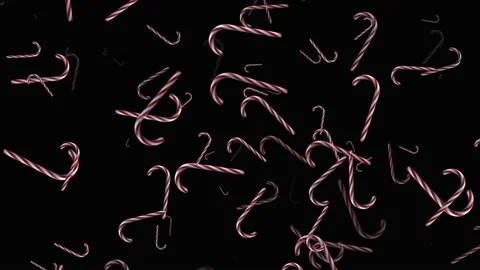 3D animation of candy cane. Festive back... | Stock Video | Pond5