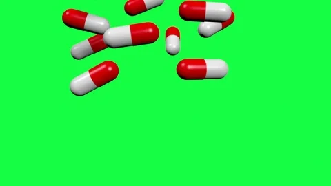3d animation of capsule falling isolated... | Stock Video | Pond5