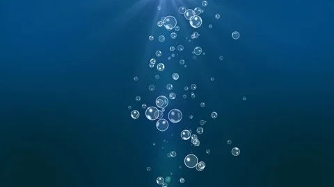 3D animation of a cartoon oxygen rising ... | Stock Video | Pond5