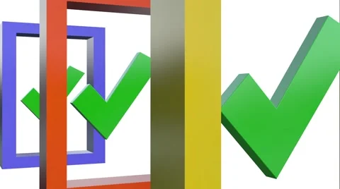 Checkbox 3D Stock Footage ~ Royalty Free Stock Videos | Pond5