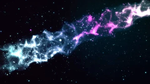 3D animation of colorful blue nebula wit... | Stock Video | Pond5