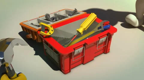 3d animation of construction workers tak... | Stock Video | Pond5