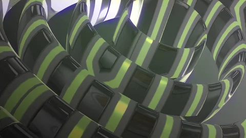 3d animation curved lines and stripes ba... | Stock Video | Pond5