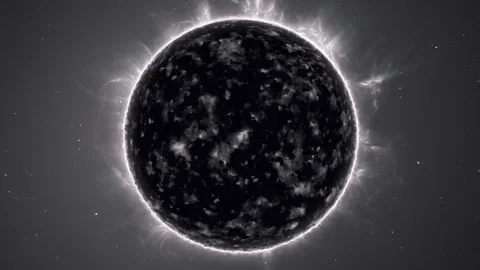 3D animation of a dark dwarf, a dying st... | Stock Video | Pond5