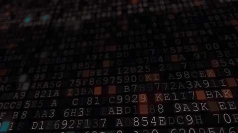 3d animation of Digital Encrypted Code O... | Stock Video | Pond5