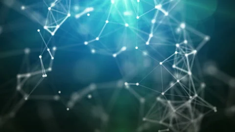 3d animation of the digital network line... | Stock Video | Pond5